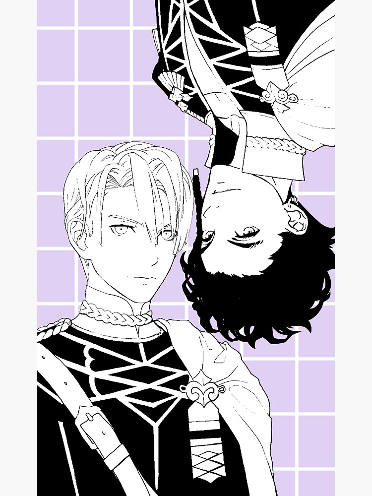 "Claude and Dimitri from Fire Emblem" Sticker by lalahss | Redbubble