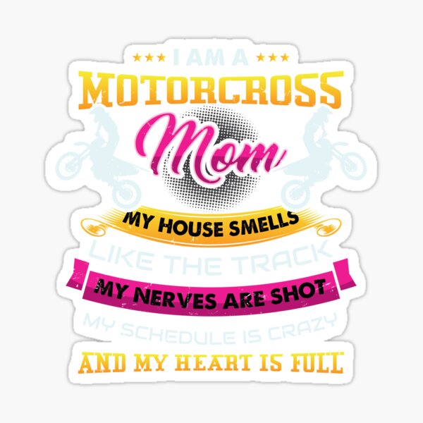 Motocross Mom Stickers | Redbubble