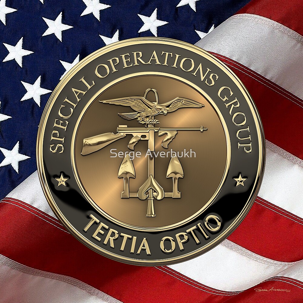 "Special Operations Group - SOG Emblem over American Flag" by Serge ...