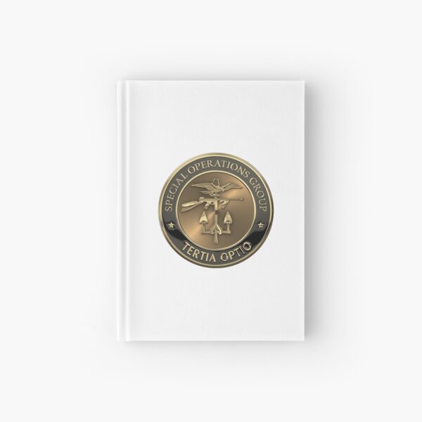 "Special Operations Group - SOG Emblem over White Leather" Hardcover ...
