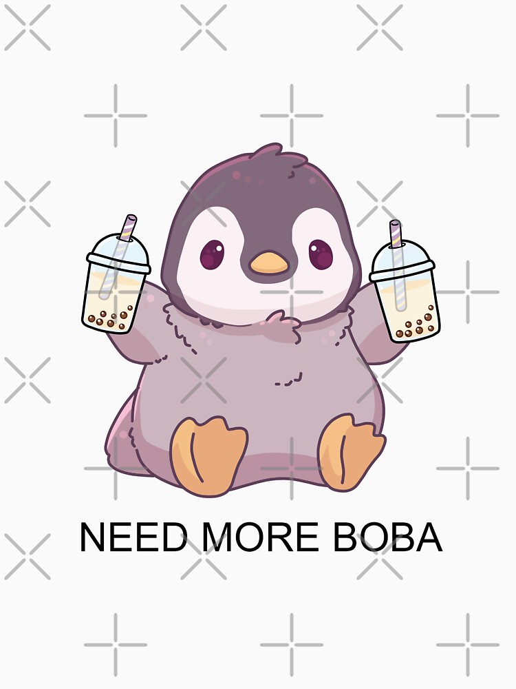 "Boba Pengu!" T-shirt for Sale by SirBobalot | Redbubble | bubble tea t ...