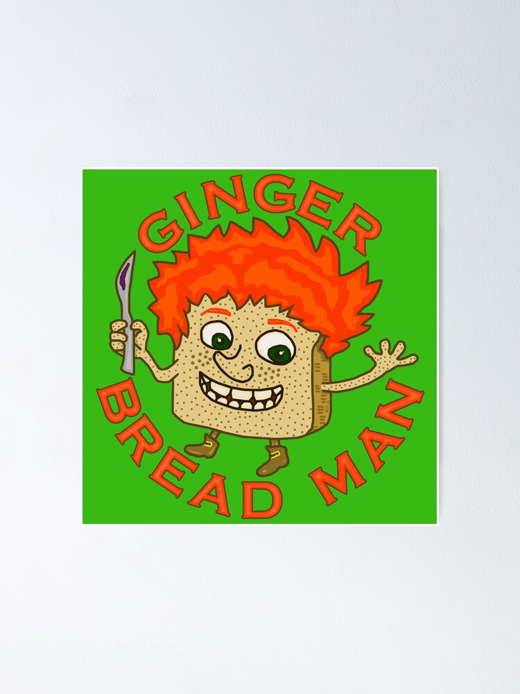 "Funny Ginger Bread Man Christmas Pun" Poster for Sale by emkayhess ...