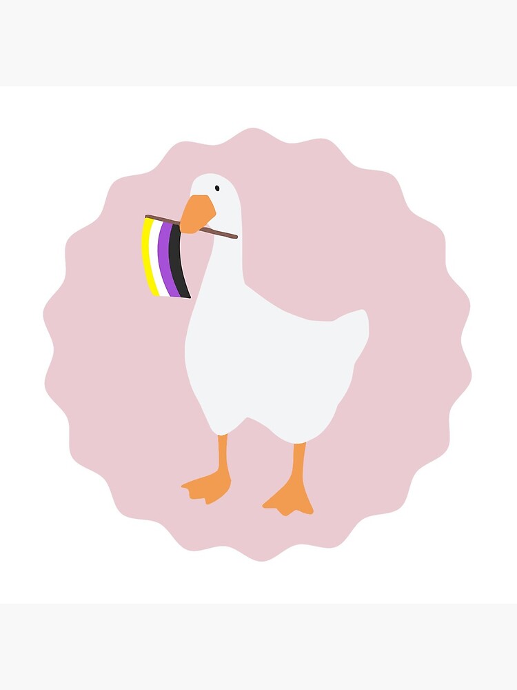 "Non-binary Goose" Acrylic Block by tinynarwhals | Redbubble
