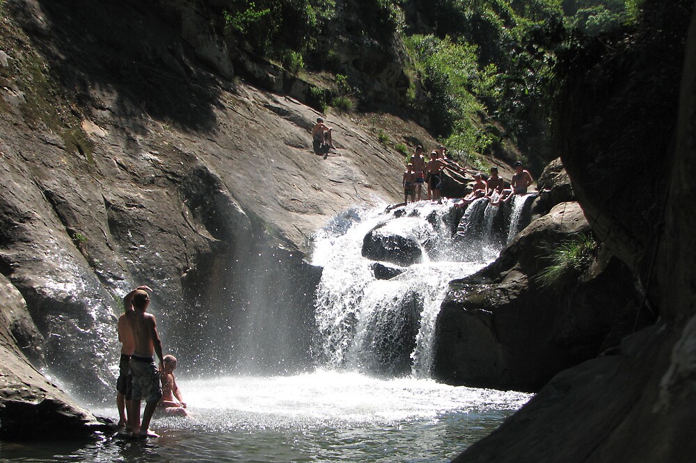 "Macquarie Rivulet Waterfall and Swimming Hole" by Alan Dicker | Redbubble