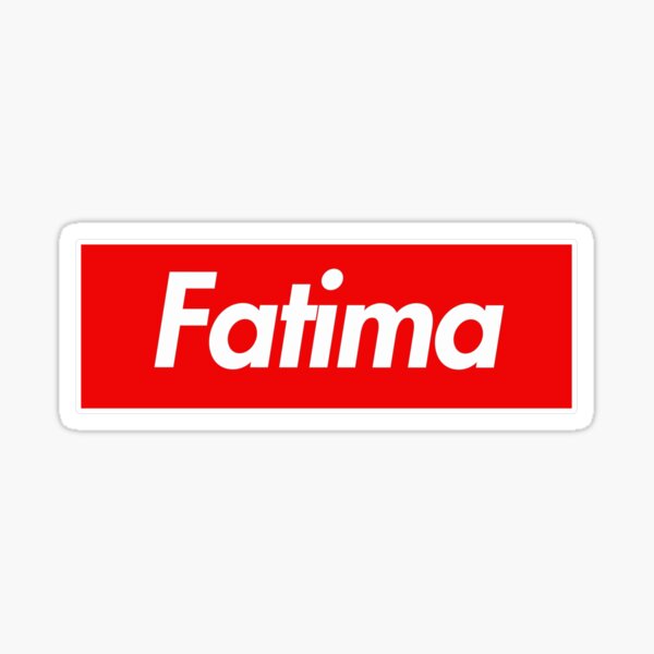 Fatima Name Stickers | Redbubble