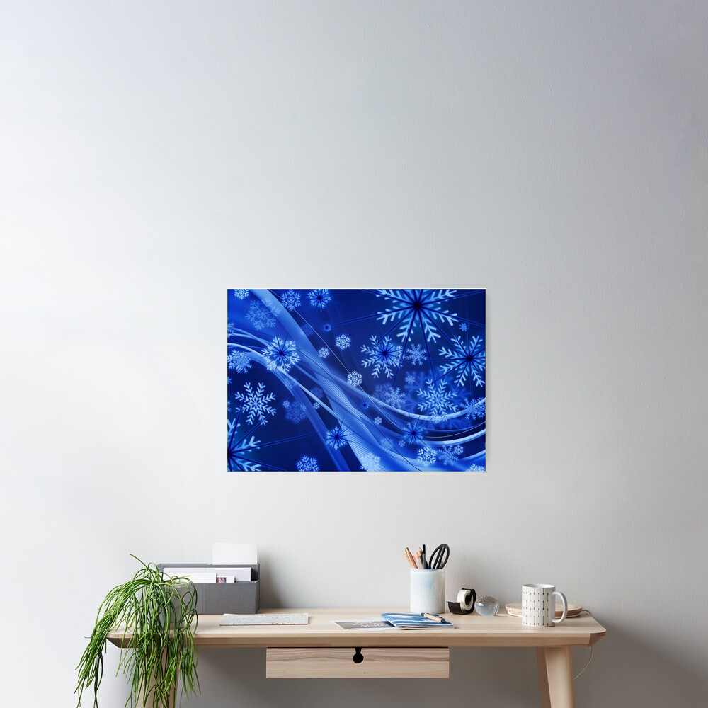 "Snowflakes" Poster for Sale by FantasySkyArt | Redbubble