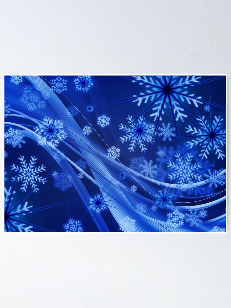 "Snowflakes" Poster for Sale by FantasySkyArt | Redbubble