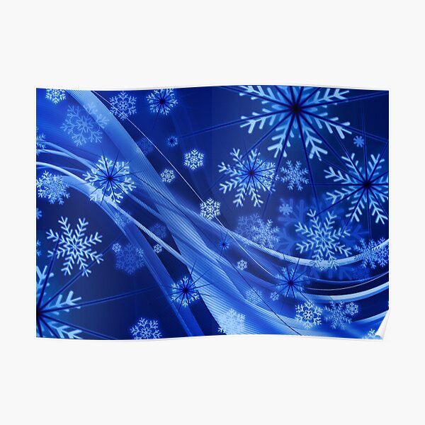 "Snowflakes" Poster for Sale by FantasySkyArt | Redbubble