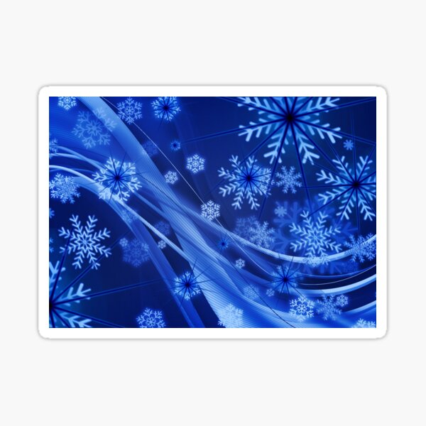 "Snowflakes" Sticker for Sale by FantasySkyArt | Redbubble