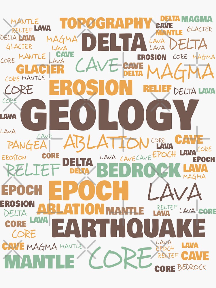 "Geology Terminology - Commonly Used Geology Terms" Sticker for Sale by ...