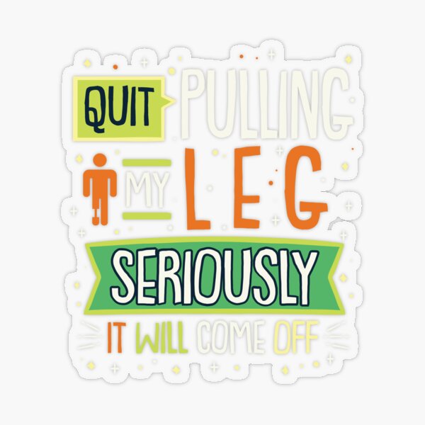 Prosthetic Leg Stickers | Redbubble