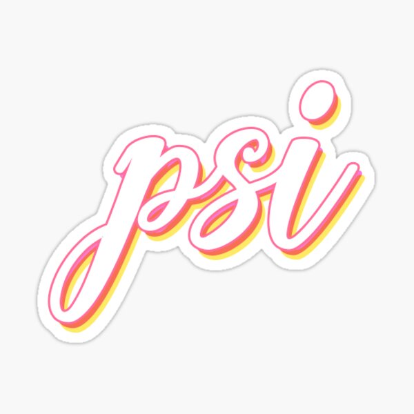 "Psi" Sticker for Sale by gabbyyhorne | Redbubble