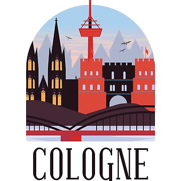 "Cologne Germany" Sticker for Sale by Blacklasch | Redbubble