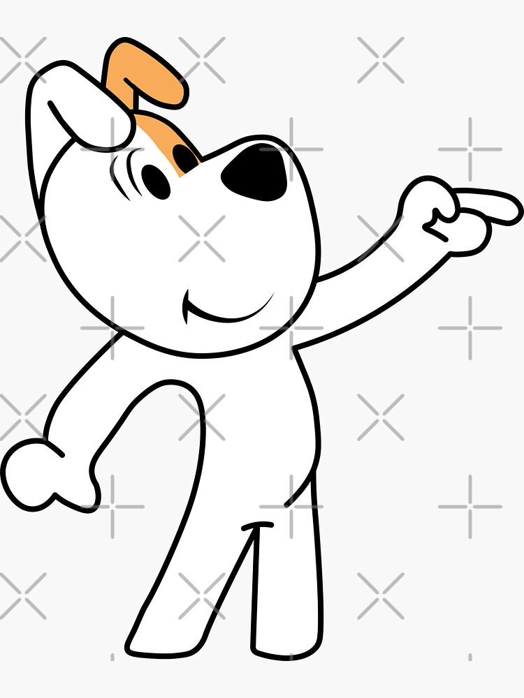 "Reksio dog from Bolek and Lolek" Sticker for Sale by FunIlustrations ...