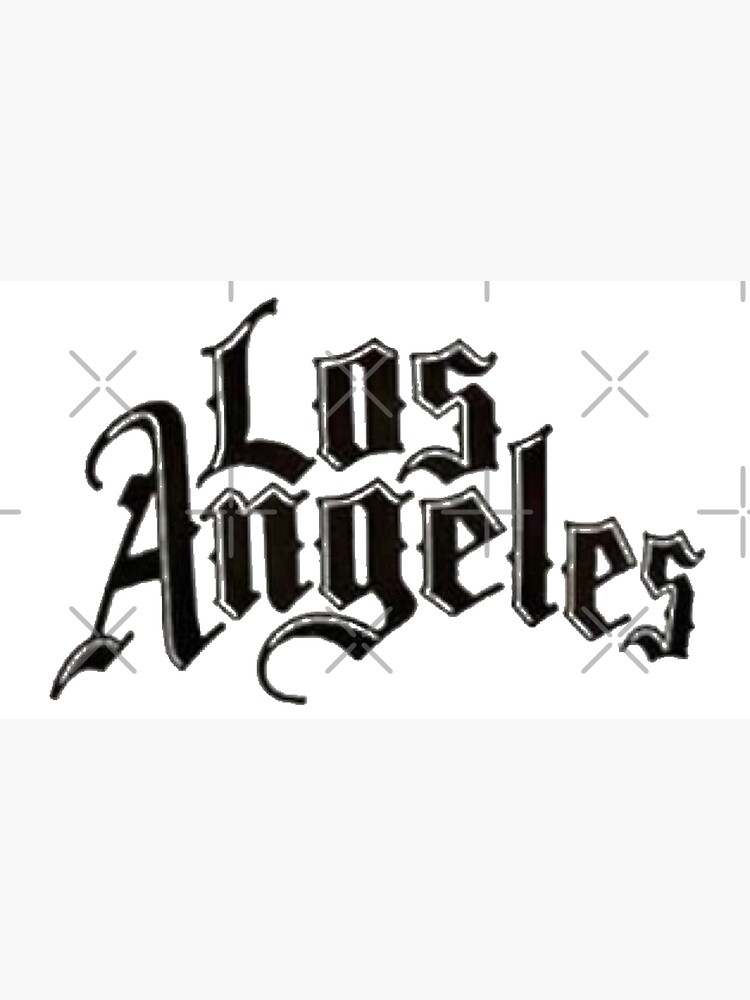 "Los Angeles - City Script" Poster for Sale by AmericanTeeCo | Redbubble