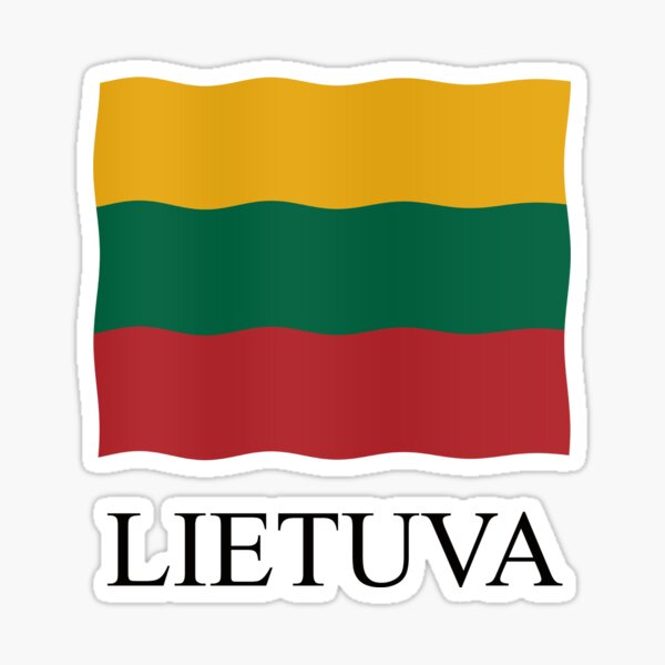 "Lithuanian flag" Sticker for Sale by stuwdamdorp | Redbubble