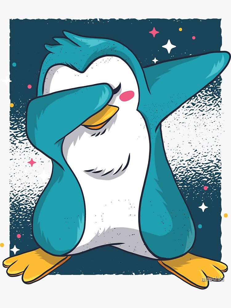 "Penguin Dab" Sticker for Sale by ahashki | Redbubble