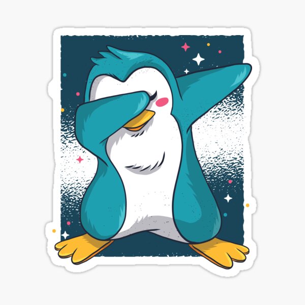 "Penguin Dab" Sticker for Sale by ahashki | Redbubble