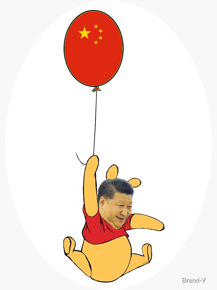 "Xi Jinping holding a balloon sticker" Sticker for Sale by Brand-V ...