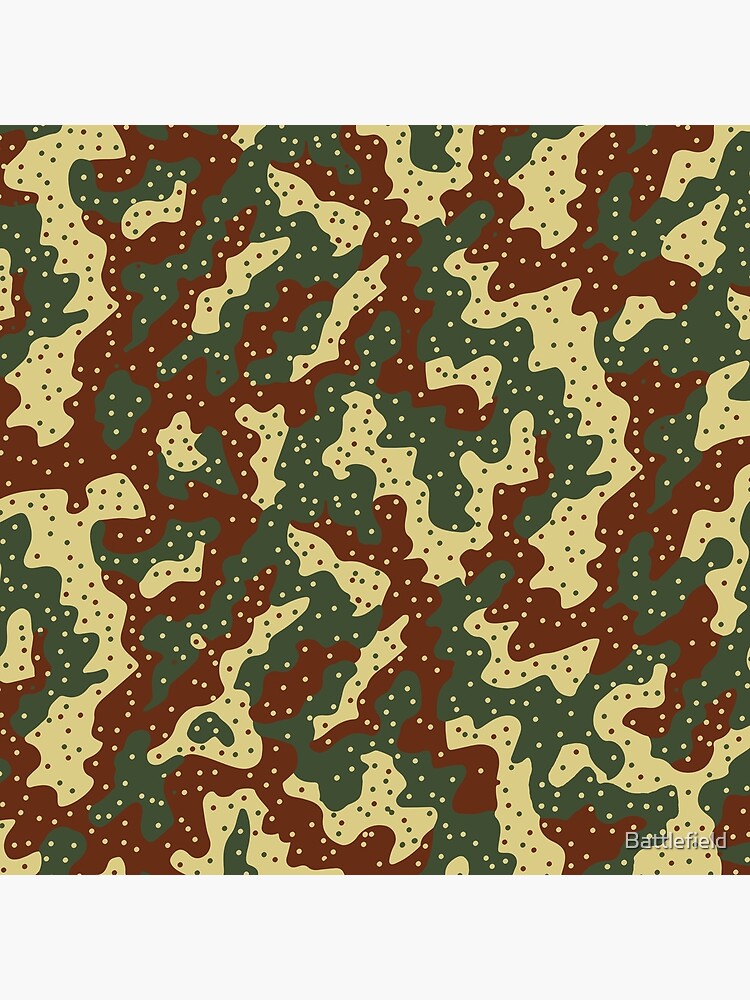 "German World War Two WW2 Ambush Camouflage Pattern" Art Print for Sale ...