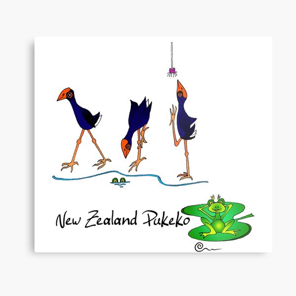 Pukeko Metal Prints | Redbubble