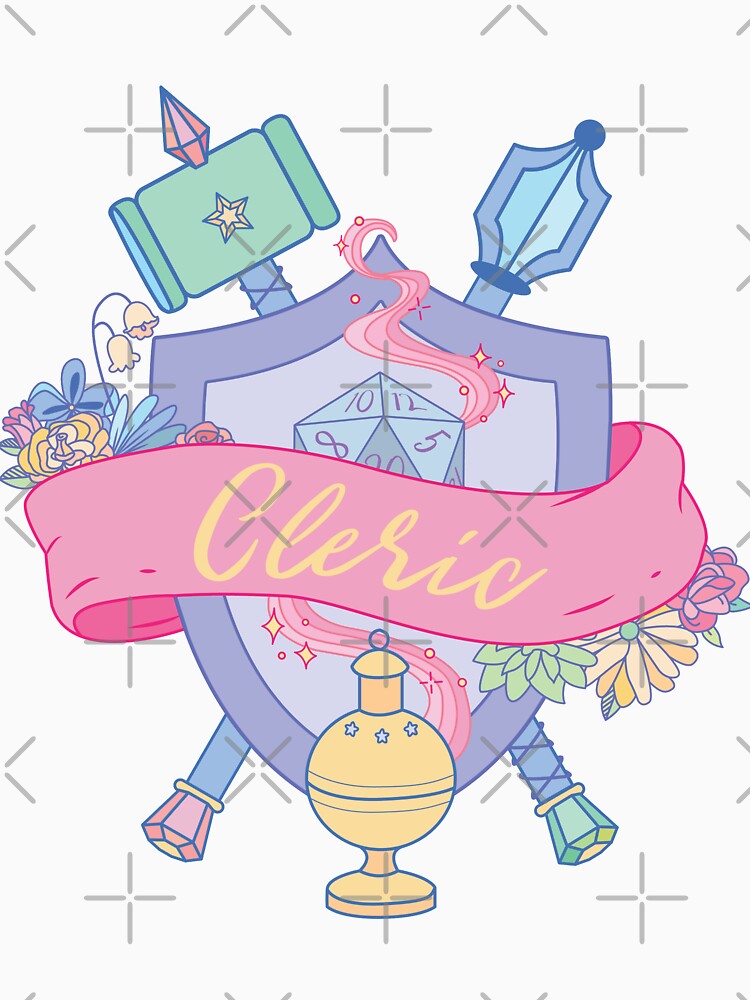 "Cleric" T-shirt for Sale by sarahspivey | Redbubble | dungeons and ...