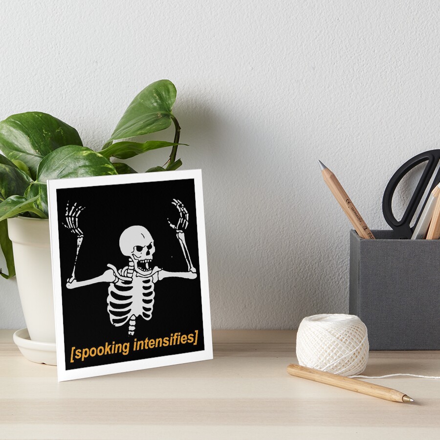 "intensified spooking Meme" Art Board Print for Sale by Robin- | Redbubble