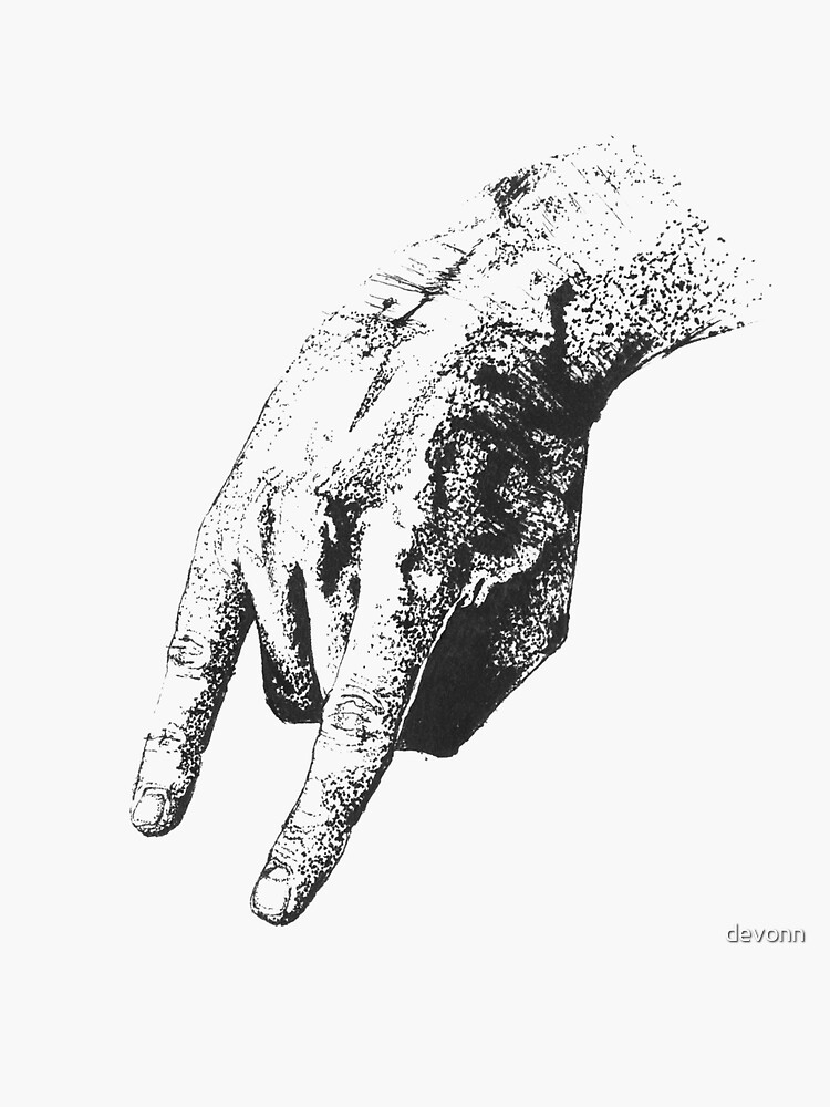 "Italian Hand 2 " Sticker for Sale by devonn | Redbubble