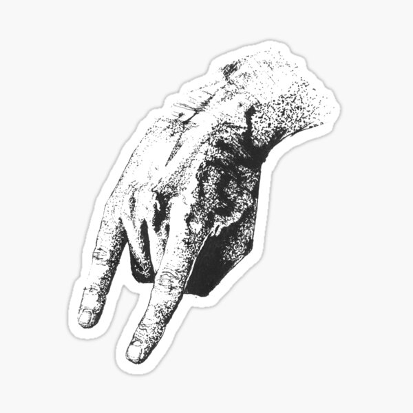 "Italian Hand 2 " Sticker for Sale by devonn | Redbubble