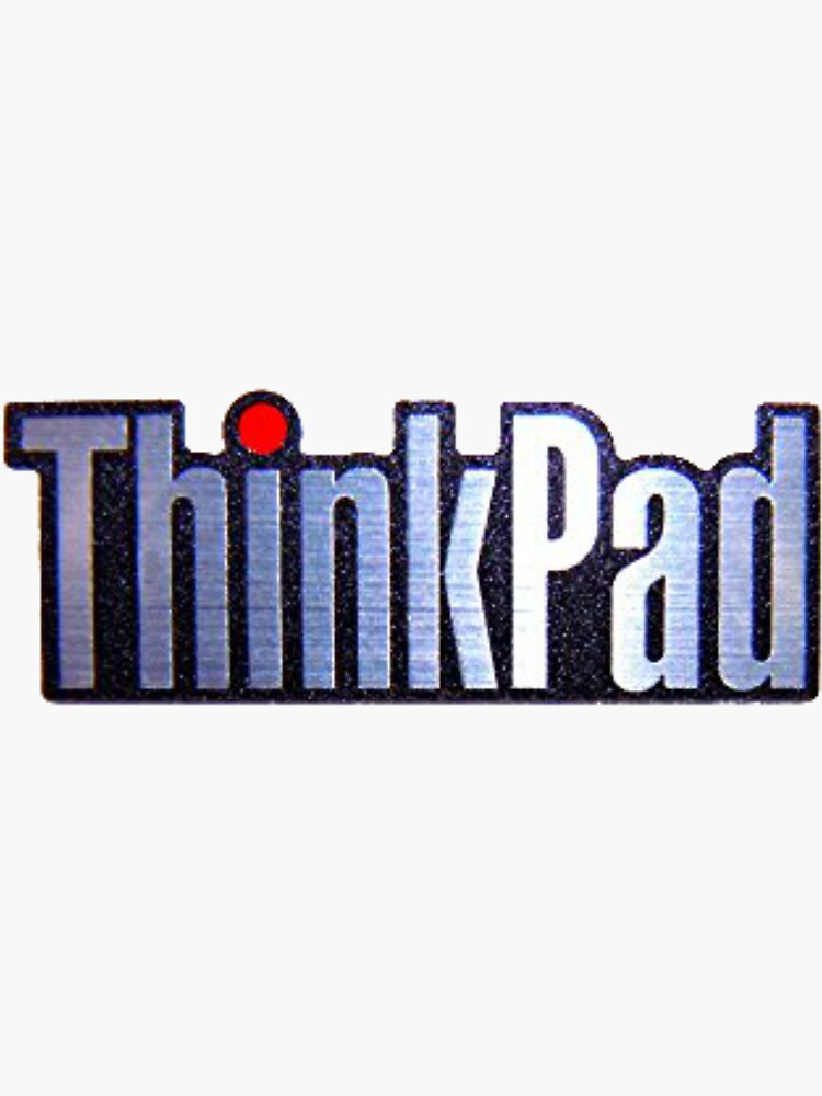 "Thinkpad Logo Realistic" Sticker for Sale by Nostalgio | Redbubble