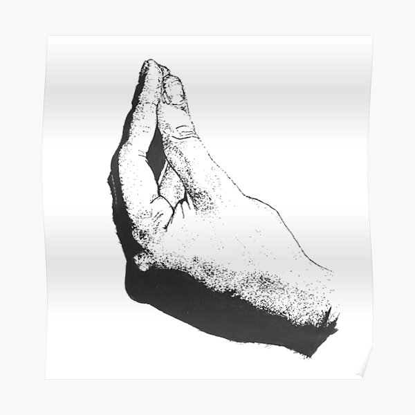 Hand Gesture Posters | Redbubble