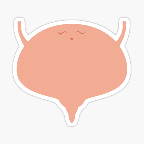 "Excited Bladder" Sticker for Sale by conscript | Redbubble