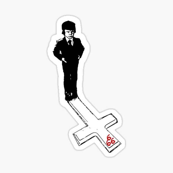 "Damien" Sticker for Sale by JTK667 | Redbubble