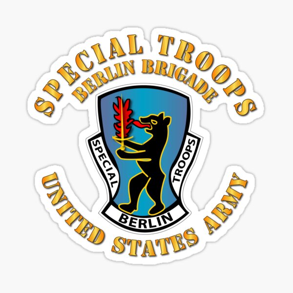"Army - Special Troops - Berlin Brigade" Sticker for Sale by twix123844 ...