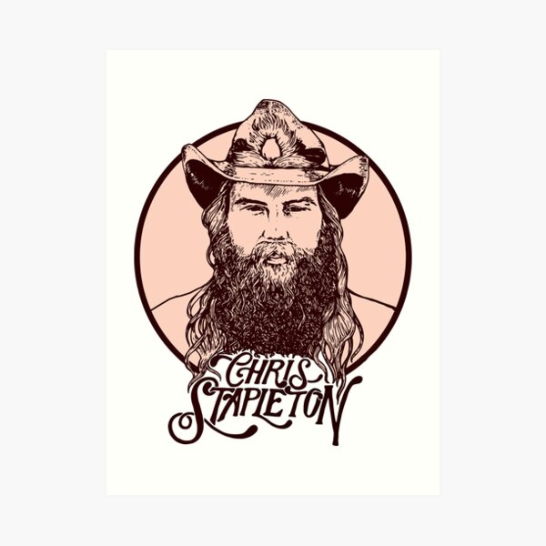 "Chris Stapleton" Art Print for Sale by Dominikd | Redbubble