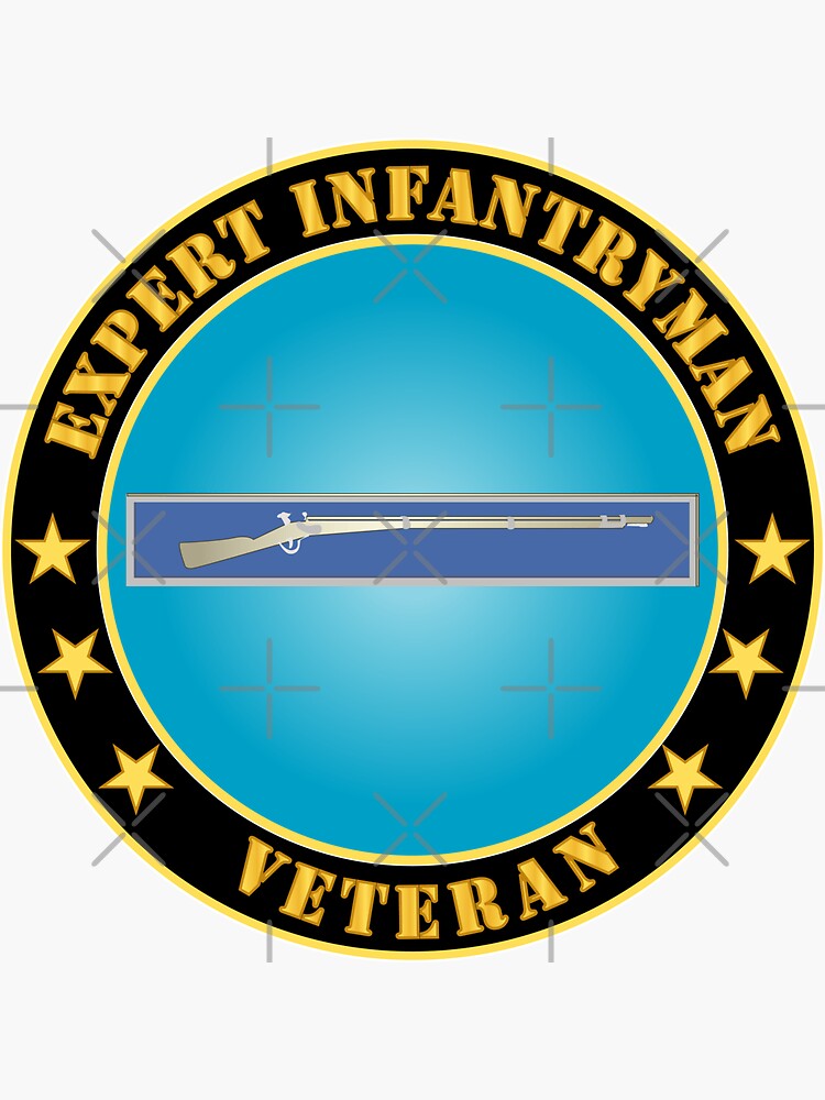 "Army - Expert Infantryman Badge Veteran" Sticker for Sale by ...