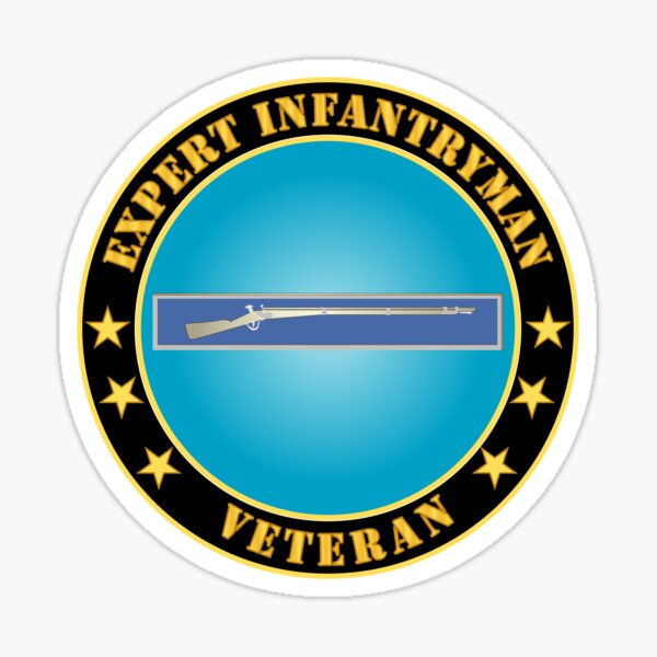 "Army - Expert Infantryman Badge Veteran" Sticker for Sale by ...
