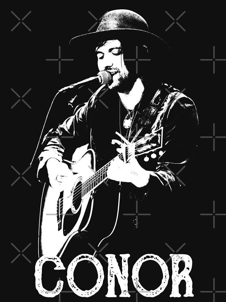 "Conor - The White Stencil" T-shirt for Sale by fontastic | Redbubble ...