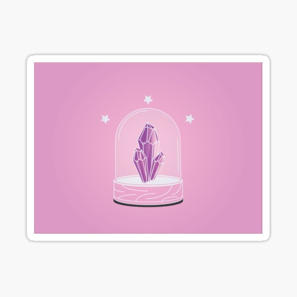 "Aesthetic Pink Crystal " Sticker for Sale by Chica2002 | Redbubble