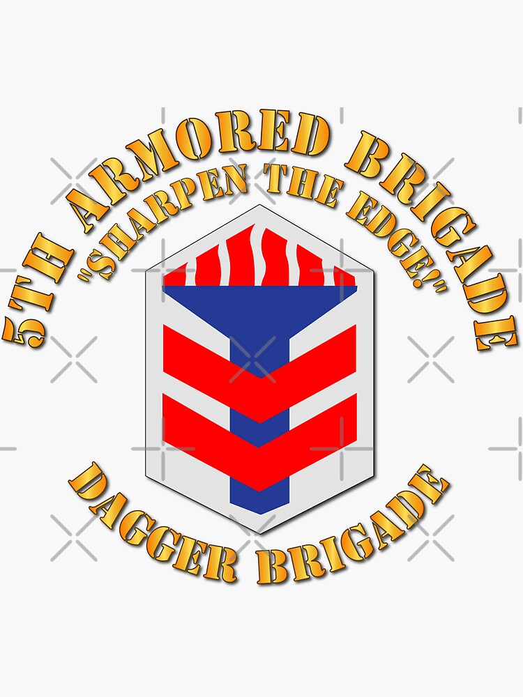 "Army - 5th Armored Brigade" Sticker for Sale by twix123844 | Redbubble