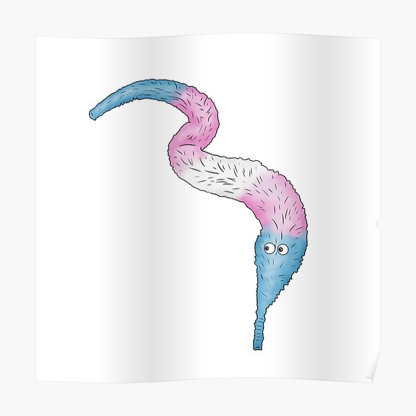 "Trans worm!" Poster for Sale by fairyyfacee | Redbubble