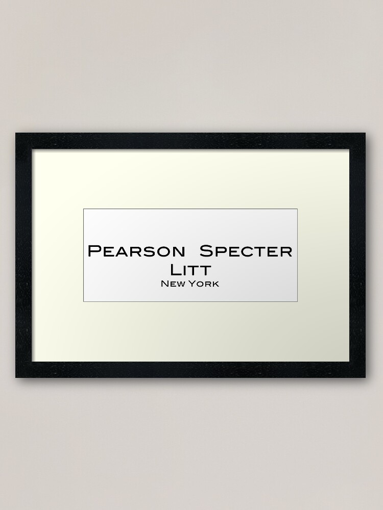 "Suits Pearson Specter Litt Logo" Framed Art Print for Sale by ...