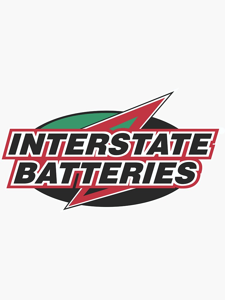 "Interstate Batteries" Sticker for Sale by poskar | Redbubble