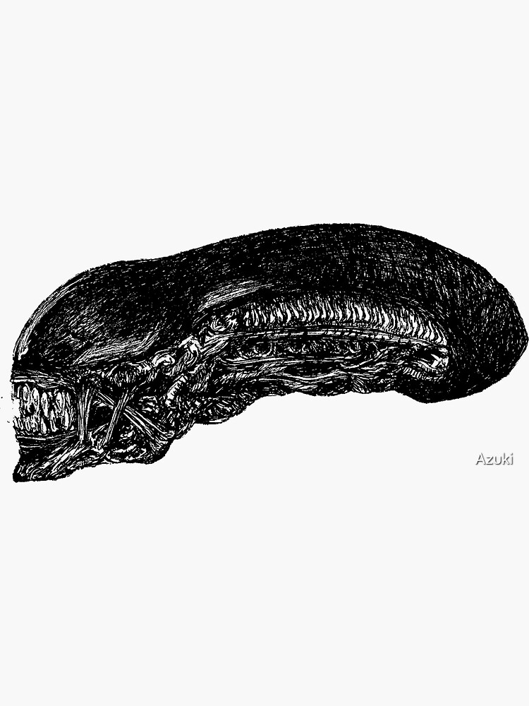 "Xenomorph" Sticker for Sale by Azuki | Redbubble