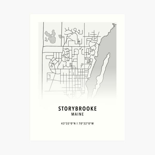 "Storybrooke Map" Art Print for Sale by laurasmagic | Redbubble