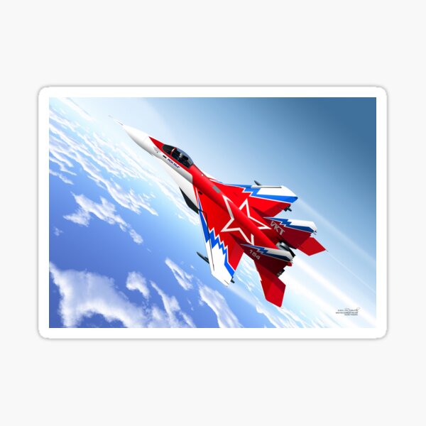 "MiG-29M" Sticker by sudrzewicka | Redbubble