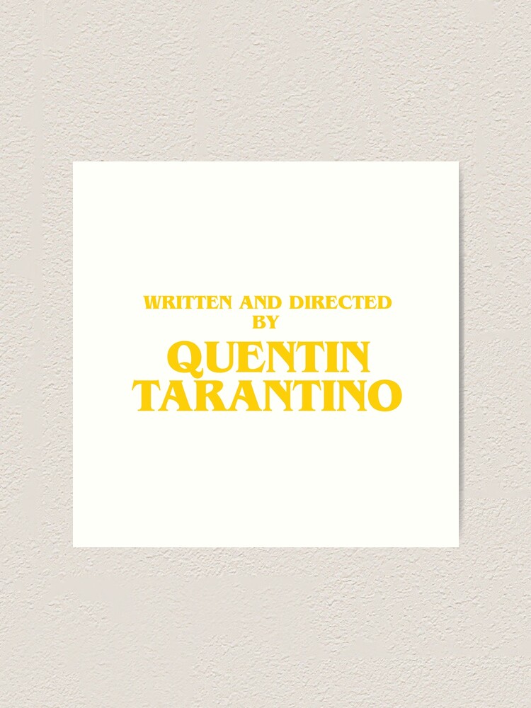 "Quentin Tarantino Logo" Art Print for Sale by Robin- | Redbubble
