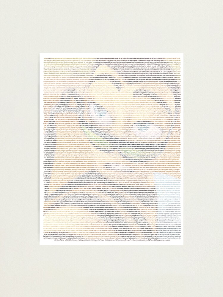"The Entire Bee Movie Script" Photographic Print for Sale by ...