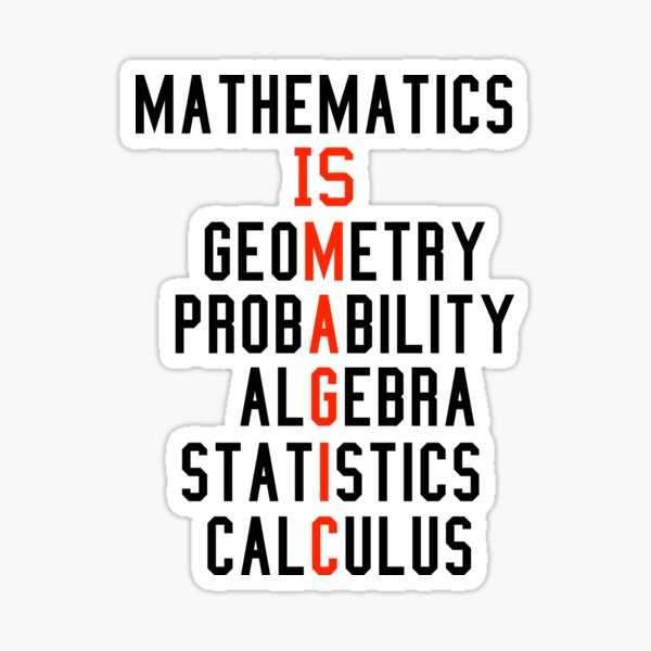 "Math is Magic" Sticker by bullshirter | Redbubble