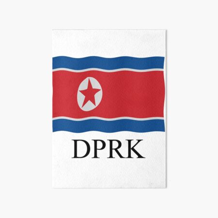 "DPRK flag" Art Board Print by stuwdamdorp | Redbubble